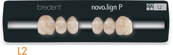 Bredent novo.lign Veneers Teeth – Upper posterior L2, 3 left and 3 rig | Impulsedent Australia